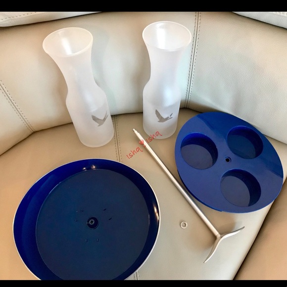 Grey Goose | Dining | 2 Grey Goose Glass Carafes And Carrier Display ...